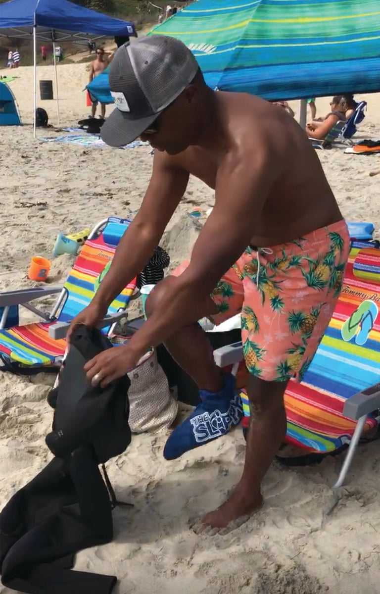 At the beach, make sure to bring your Slippy – The Slippy